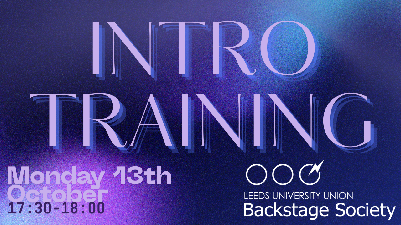 BACKSTAGE EXPO - Intro Training