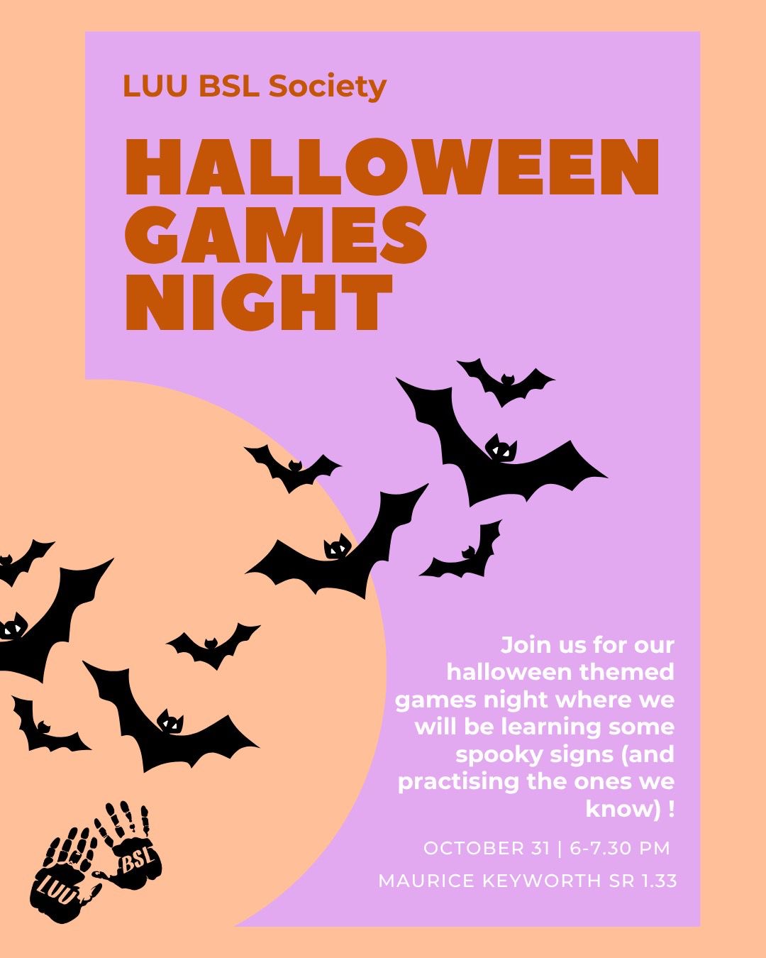BSL Halloween Games Night
