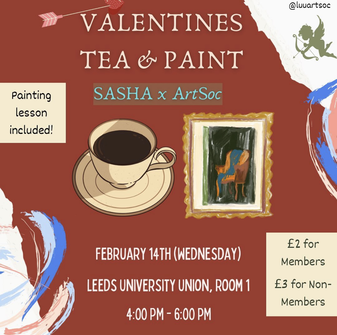 SASHA x ArtSoc Valentines Tea & Paint