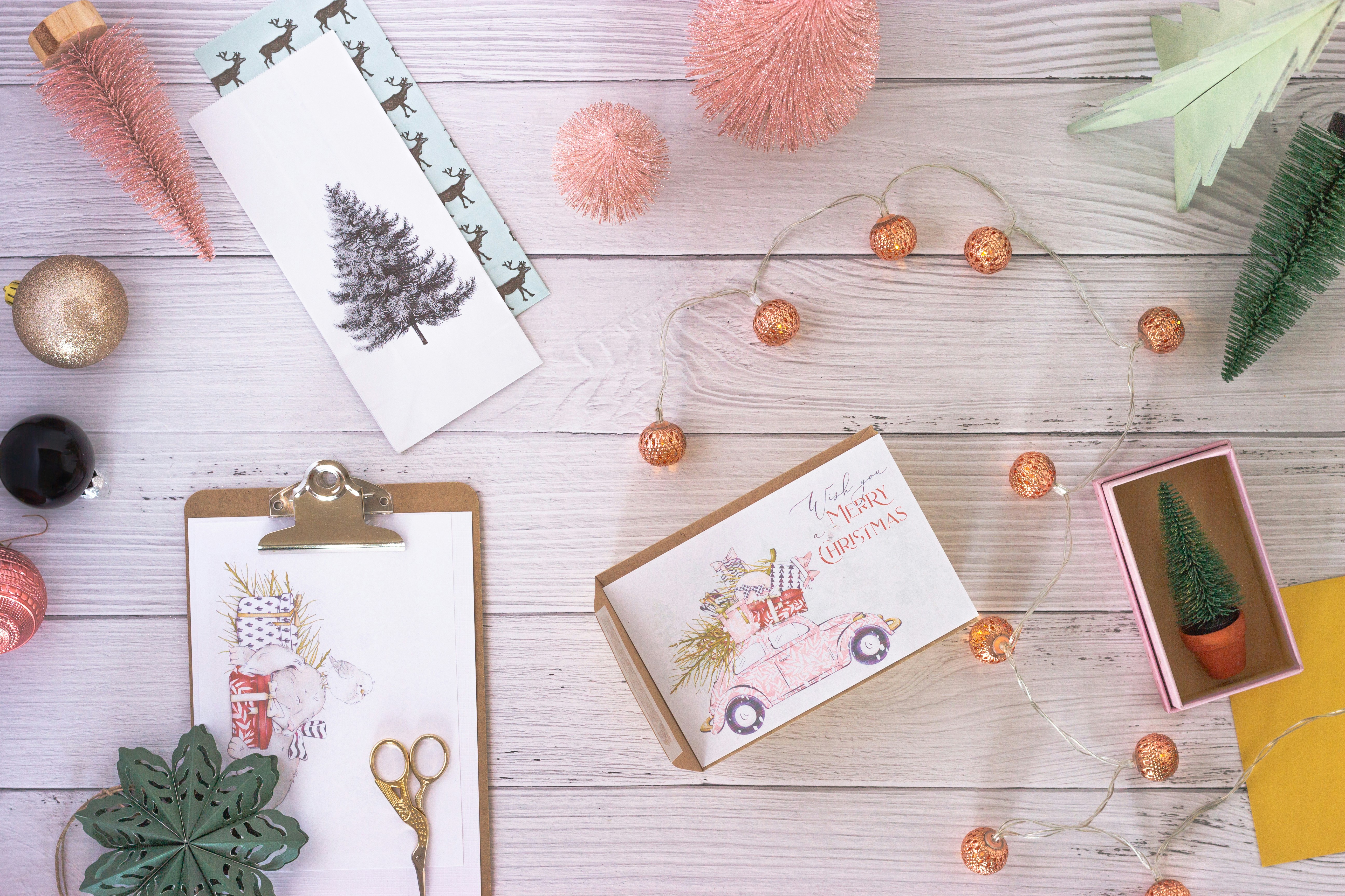 A Magical Festive Winter: Holiday Card Making