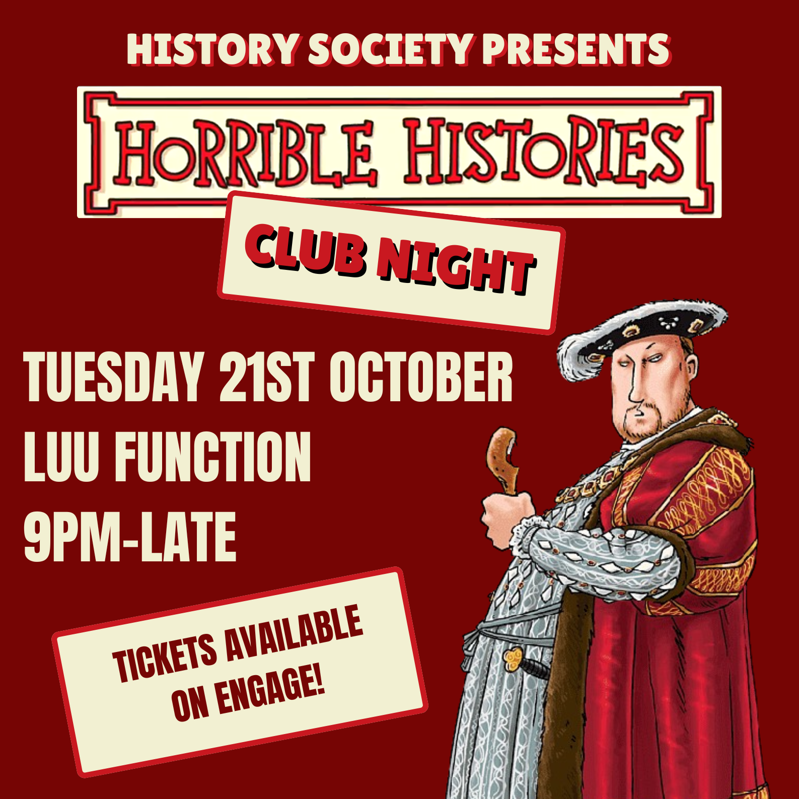 Horrible Histories Club Night