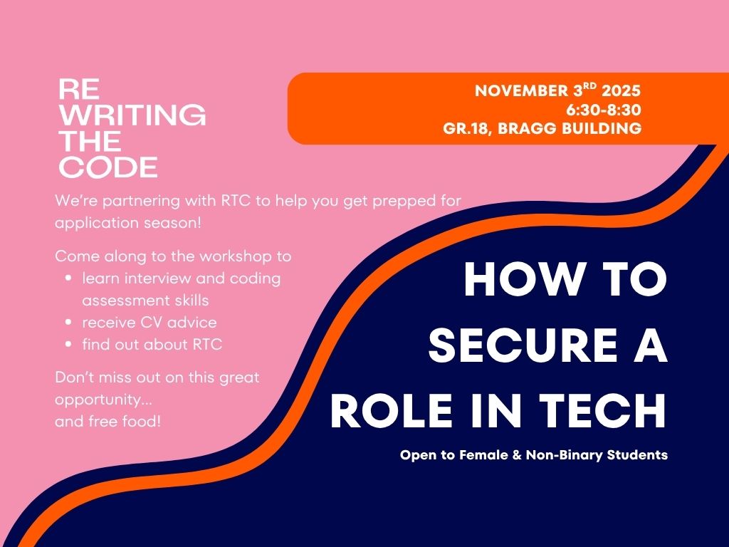 Women & Non-binary Social: How To Secure A Role In Tech Workshop